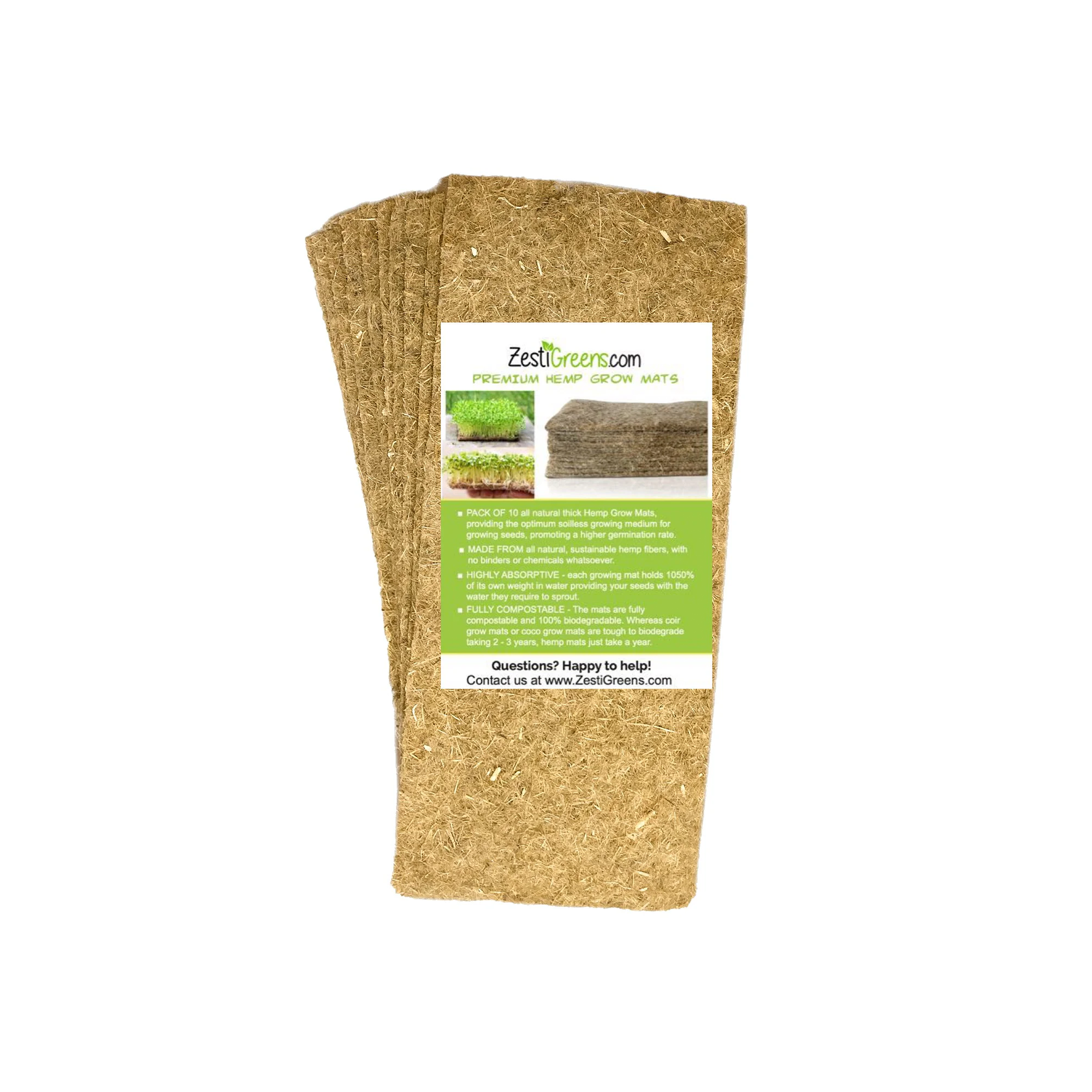Hemp Mats for Growing Microgreens - Zestigreens